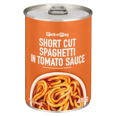 PnP Short Cut Spaghetti in Tomato Sauce 400g | PnP