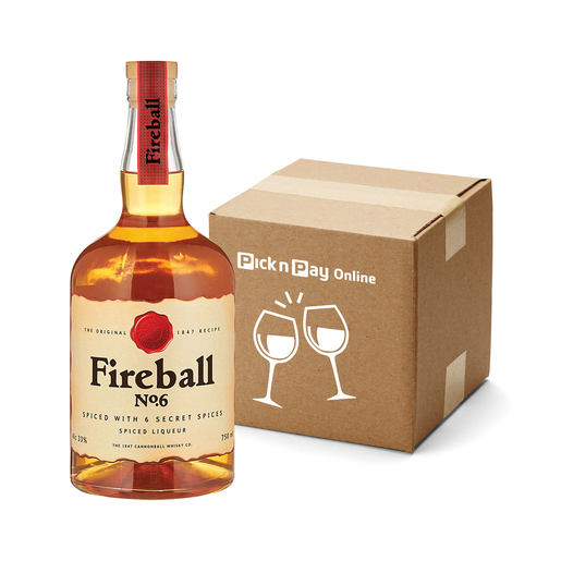 Fireball Spiced Liqueur 750 ml x 6 | PnP