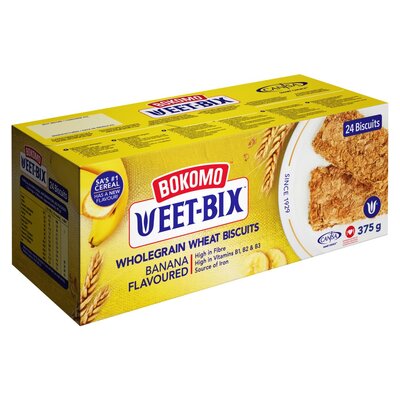 Weet-Bix Banana Flavoured Wholegrain Wheat Biscuts 375g | Smart Price ...