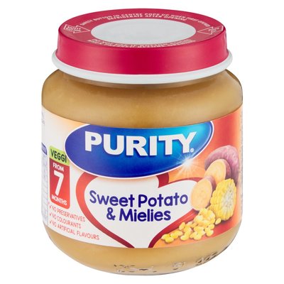 Purity Jar Sweet Potato and Mielies 125ml from 7 Months | PnP