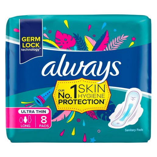 Always Ultra Sanitary Pads Long 8 Pack | PnP