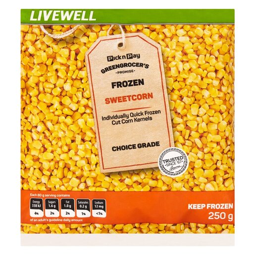 PnP Live Well Sweetcorn 250g | PnP