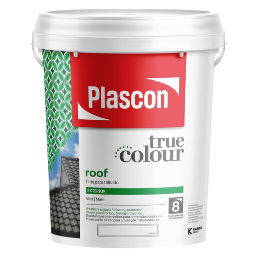 Plascon True Colour Red Matt Roof Paint 20L | PnP