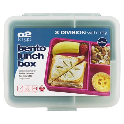 O2 Bento Lunch Box With Tray 1.4L | PnP