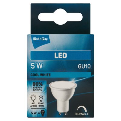 PnP 5w Bayonet Cap LED Cool White Emergency Rechargeable Light Bulb | PnP