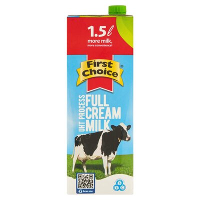 First Choice UHT Full Cream Millk 1.5L | PnP