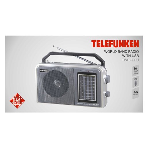 Telefunken TWR-300U World Band Radio With USB/SD Card Slot | Smart ...