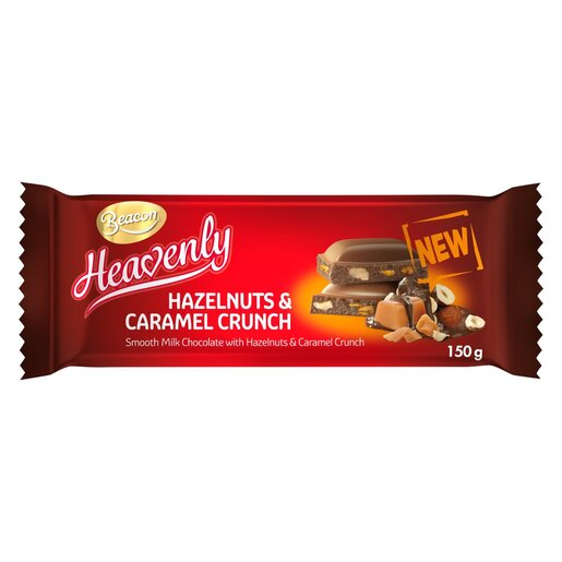 Beacon Heavenly Hazelnut Caramel Crunch Chocolate Slab 150g | PnP