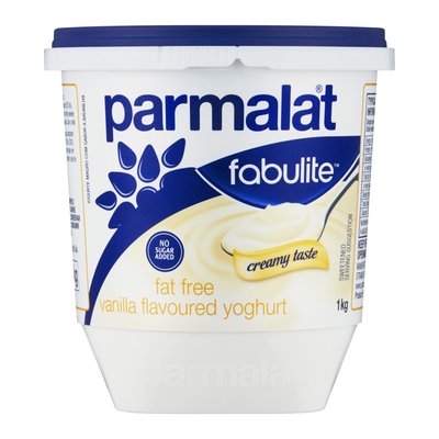 Fabulite Fat Free Smooth Vanilla Yoghurt 1kg | PnP