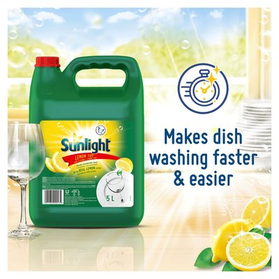 Sunlight Regular Degreasing Dishwashing Liquid Detergent 5L | Smart ...