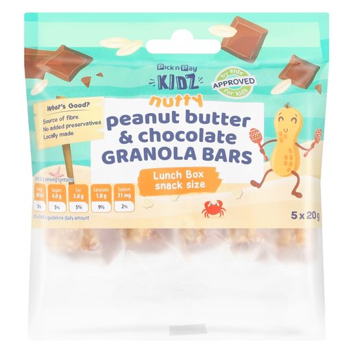 Pnp Kids Peanut & Choc Gran Bar 5ea 100g | PnP