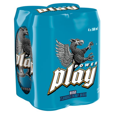 Power Play Mango Flavoured Energy Drink 4 x 500ml | PnP