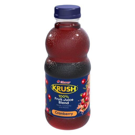 Clover Krush Fruit Juice 100% Cranberry 500ml | PnP