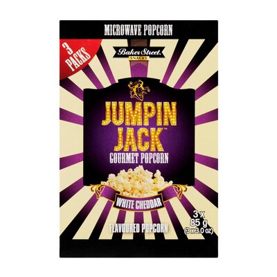 Jumpin Jack White Cheddar Gourmet Microwave Popcorn 3 x 85g | PnP