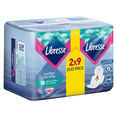 Libresse Super Cotton Feel Maxi Pads 18 Pack | PnP