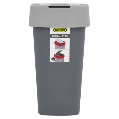 Addis 25L Swing & Lift Bin Dark Grey | PnP