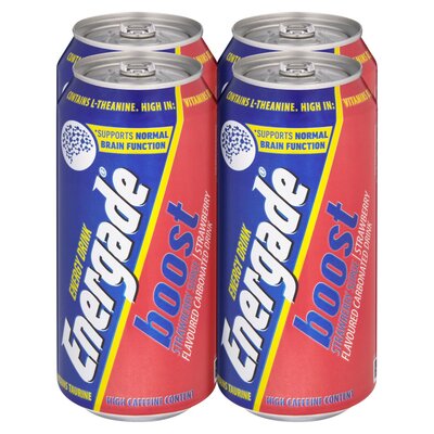 Energade Boost Strawberry Surge Sugar Free Energy Drink 4 x 440ml | PnP