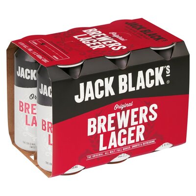 Jack Black Brewers Lager Cans 6 x 440ml | PnP