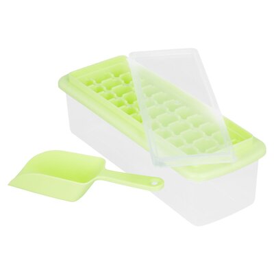 Dub Dub Green 33 Cube Stackable Ice Tray With Storage Container, Lid ...