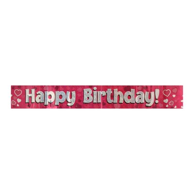 Oaktree Pink Happy Birthday Banner | PnP
