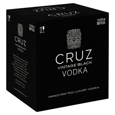Cruz Vintage Black Vodka 750ml x 12 | PnP
