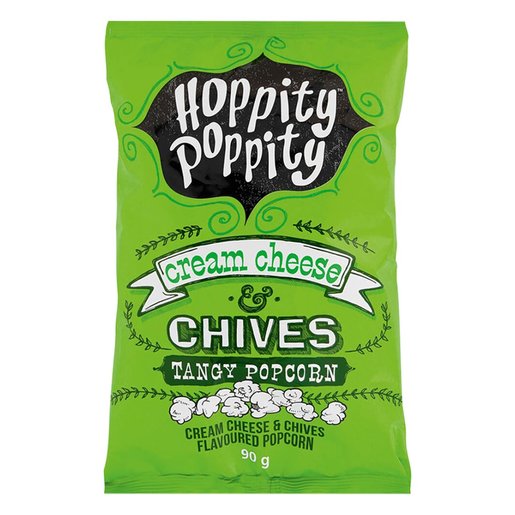 Hoppity Poppity Popcorn Cream Cheese & Chives 90g | Smart Price ...