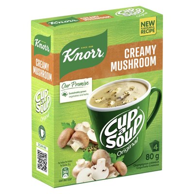 Knorr Cup-A-Soup Creamy Mushroom Instant Soup 4x20g | Smart Price ...