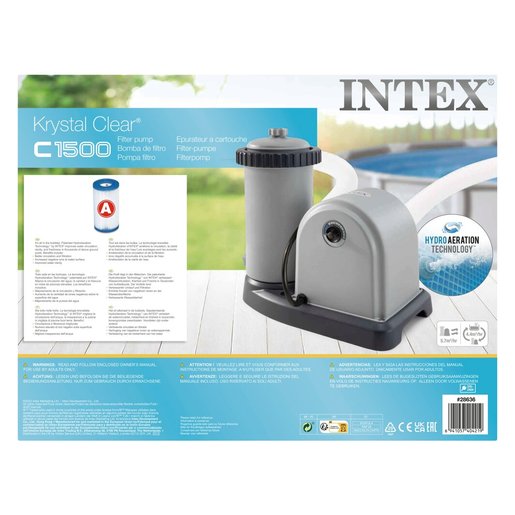 Intex Filter Pump 220-240V 1500 Gallon | PnP