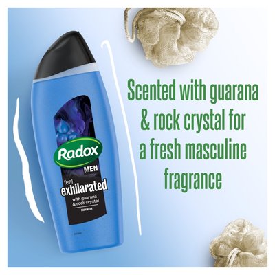 Radox Men Feel Exhilarated Guarana & Rock Crystal Body Wash 400ml | PnP