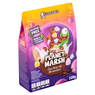 Froozels Planet Marsh Choco Hoops With Marshmallows 320g | PnP