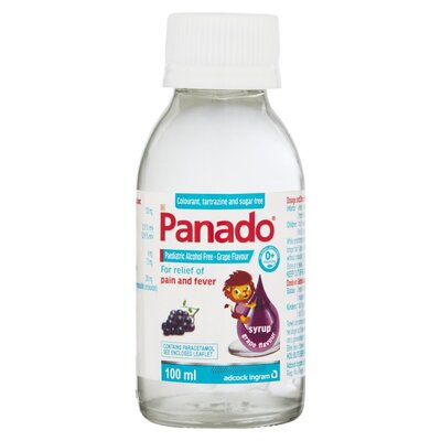 Panado Syrup Grape Alcohol & Sugar Free 100ml | PnP