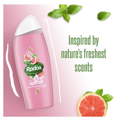 Radox Feel Uplifted Pink Grapefruit & Basil Body Wash 400ml | Smart ...