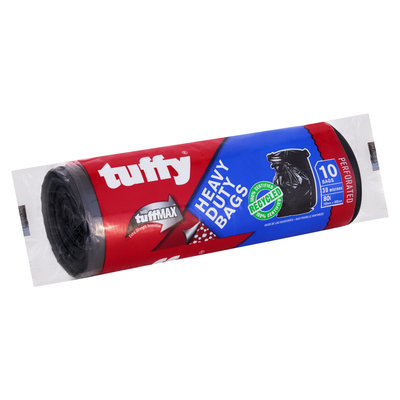 Tuffy Heavy Duty Black Bags 750mm x 900mm 10 Pack | PnP