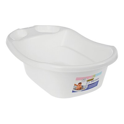 Addis 23L Baby Bath With Plug White | PnP