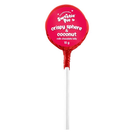 Sweetie Pie Milk Chocolate Crispy Sphere & Coconut Lolly 15g | PnP