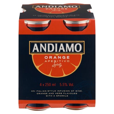 Andiamo Orange Apertif Spritz Sparkling Wine 4 x 250ml | PnP