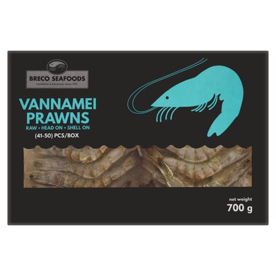 Breco Vannamei Prawns Heads on 41/50 700g | PnP