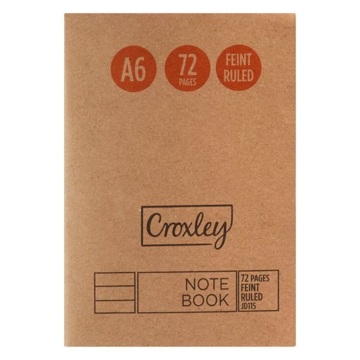Croxley A6 72Pg Softcover Note Book | PnP