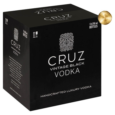 Cruz Vintage Black Vodka 750ml x 12 | PnP