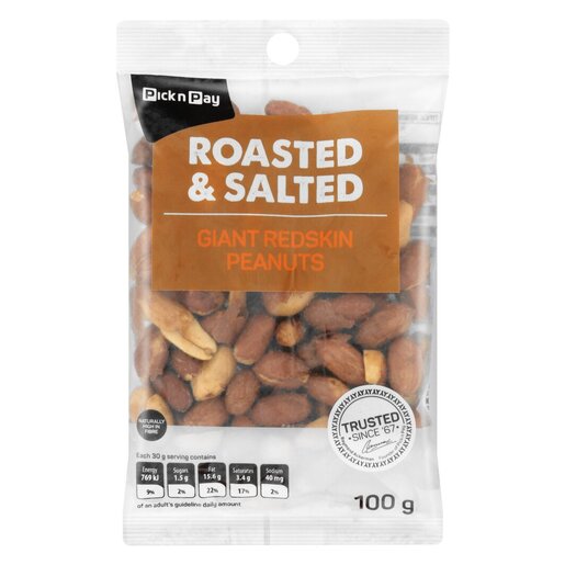 PnP Roasted & Salted Giant Peanuts 100g | PnP
