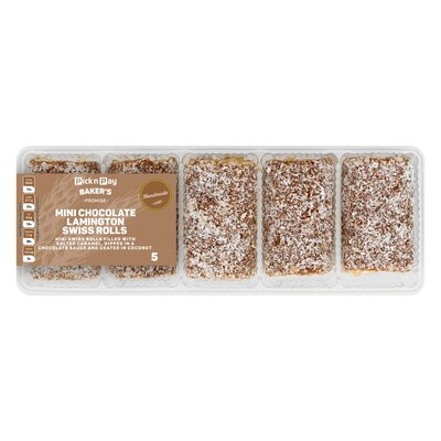 PnP Mini Chocolate Lamington Swiss Rolls 5 Pack | PnP