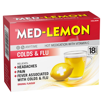 Med-Lemon Hot Medication Original 18 Sachets | PnP