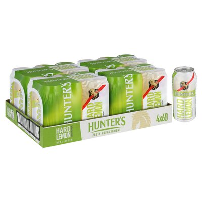 Hunters Hard Lemon Can 24 x 440ml | PnP