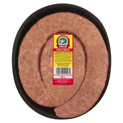 Vencor Chesa Braai Wors 500g x 10 | PnP