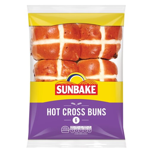 Sunbake Hot Cross Buns 6 Pack | PnP