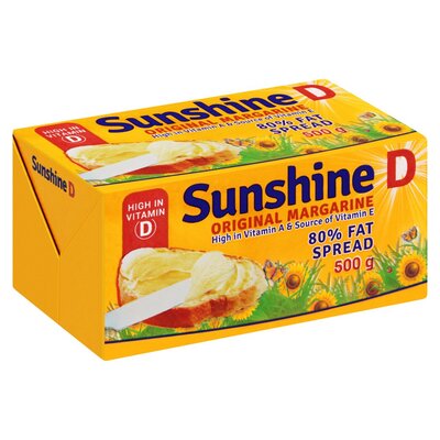 Sunshine D Original Margarine Brick 500g | PnP