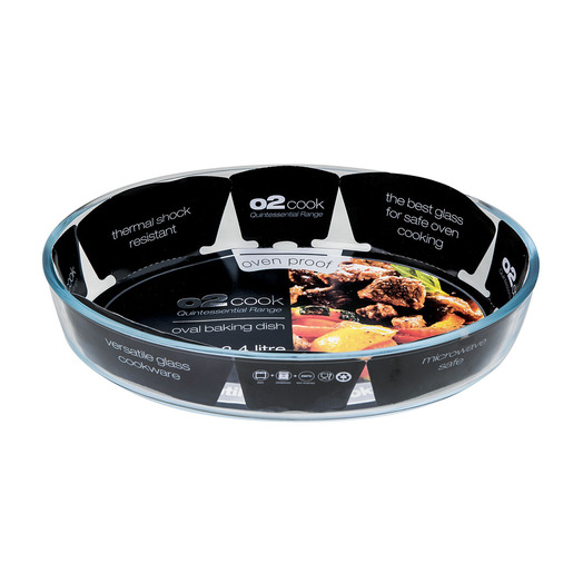 O2 COOK 2.4L OVAL BAKING DISH | PnP
