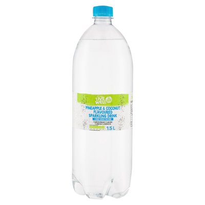 Live Well Pineapple & Coconut Flavoured Sparkling Drink 1.5L | PnP