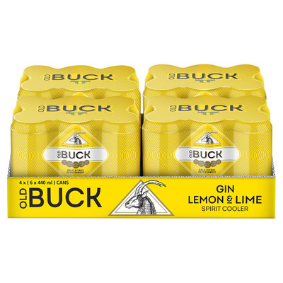 Old Buck Lemon & Lime Cans 440ml | PnP