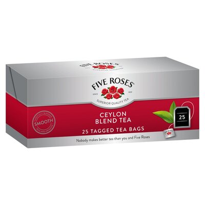 Five Roses Tagged Tea Bags 25 Pack | PnP